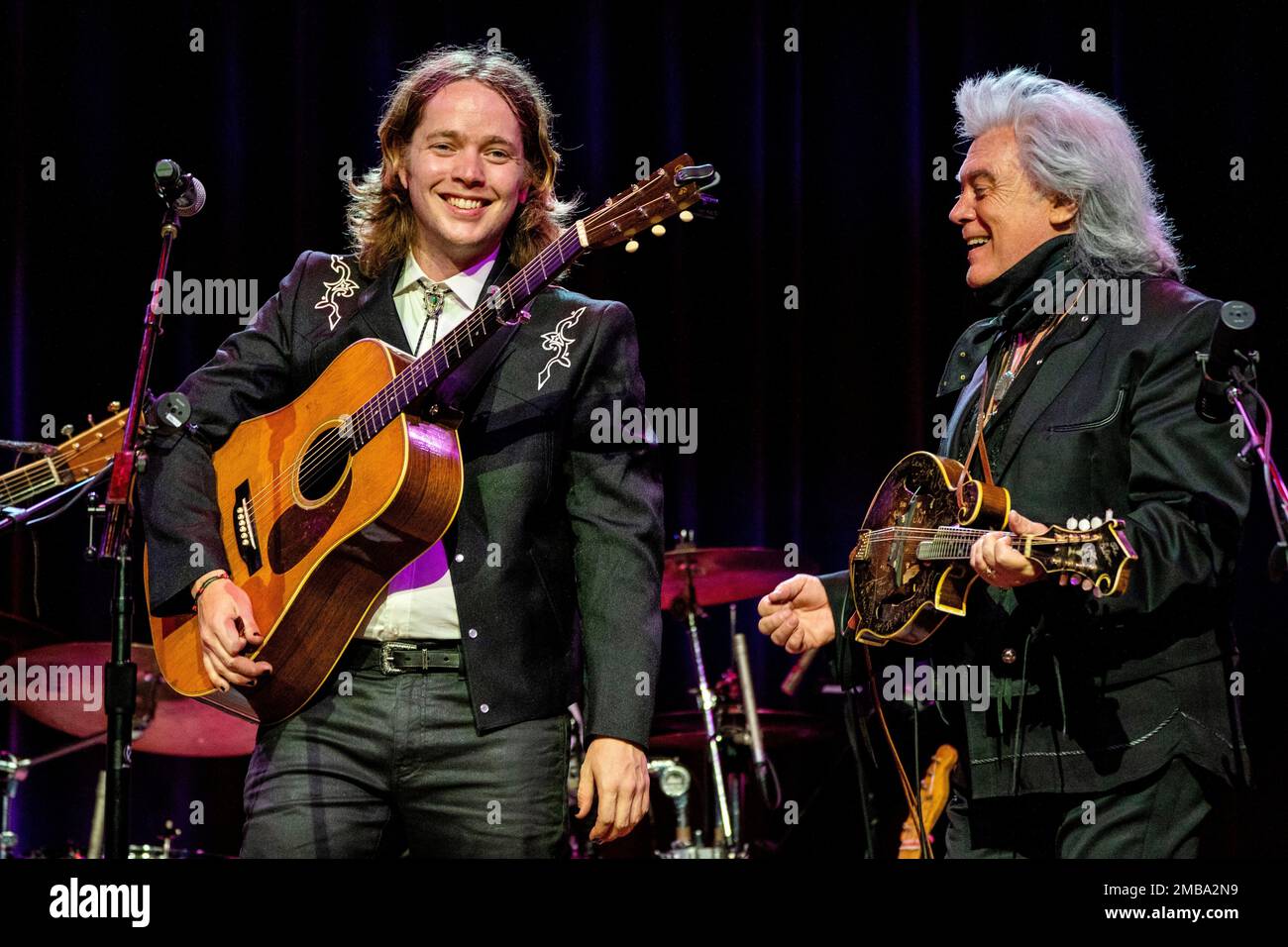 Billy Strings, left, and Marty Stuart perform during Marty Stuart's ...