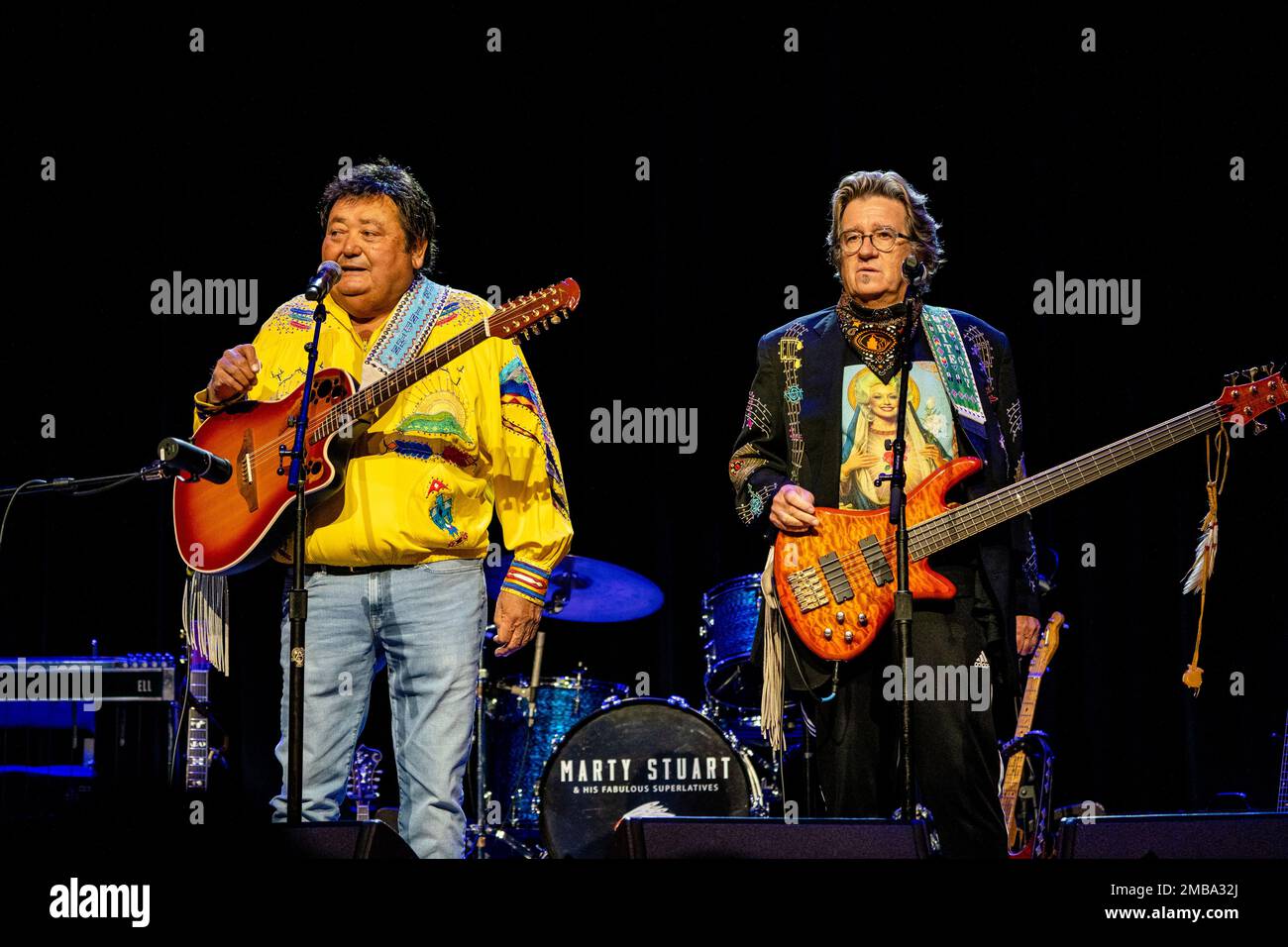 Bruce Williams, left, and Terry Ree perform during Marty Stuart's 19th ...