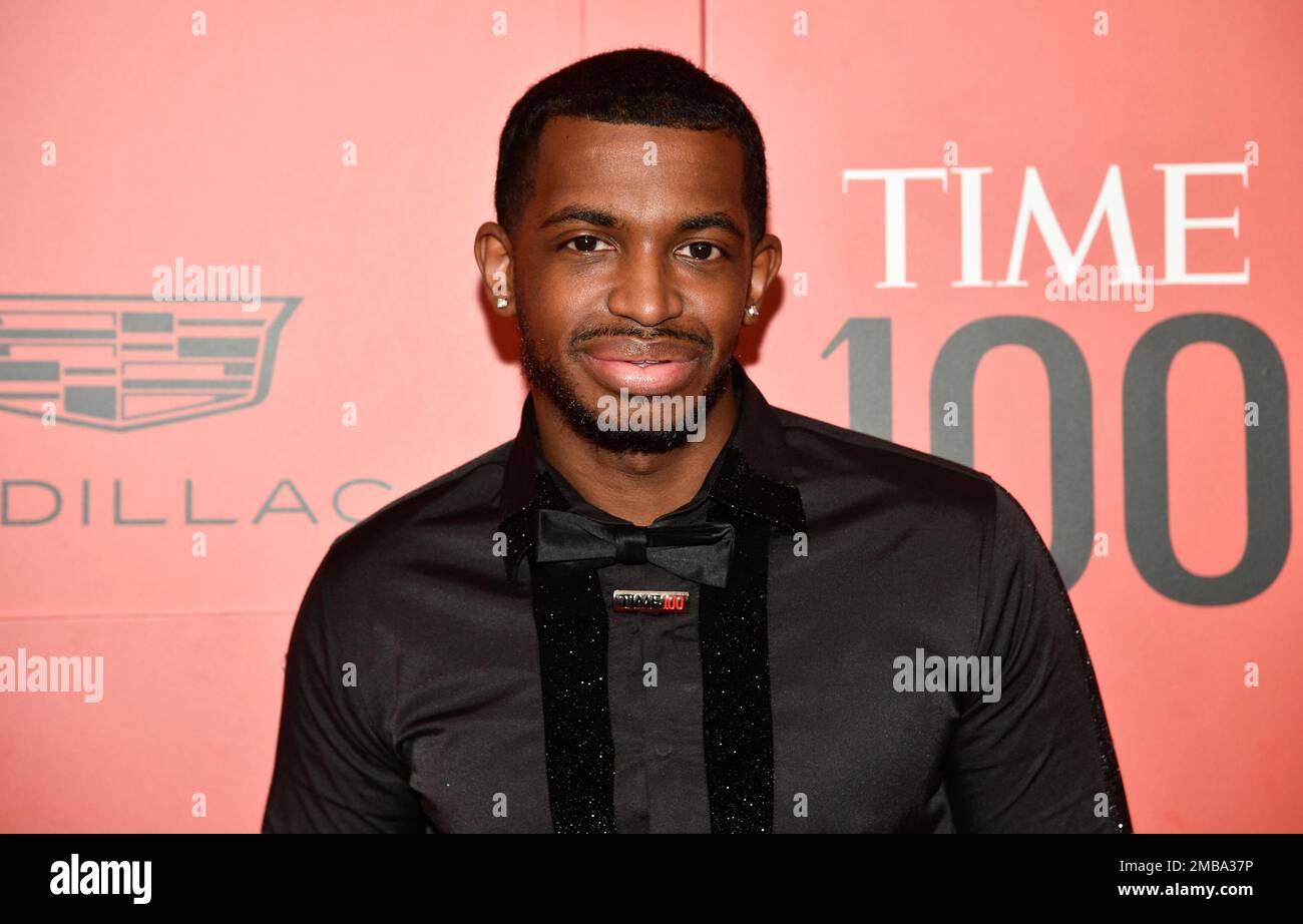 Amazon Labor Union workers committee chairman Derrick Palmer attends ...