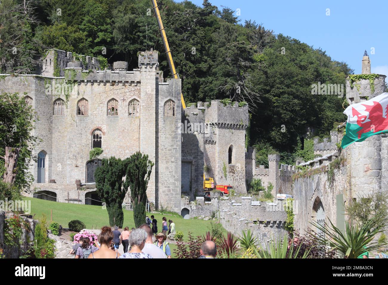Gwrych Castle in Abergele Conwy North Wales Stock Photo - Alamy