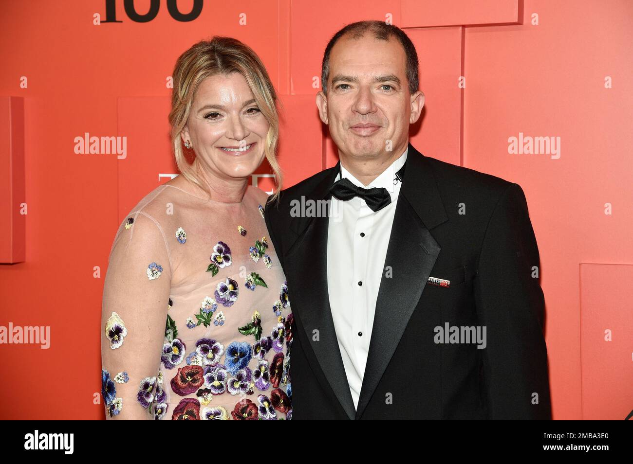 Stéphane Bancel, right, and wife Brenda Bancel attend the TIME100 Gala ...