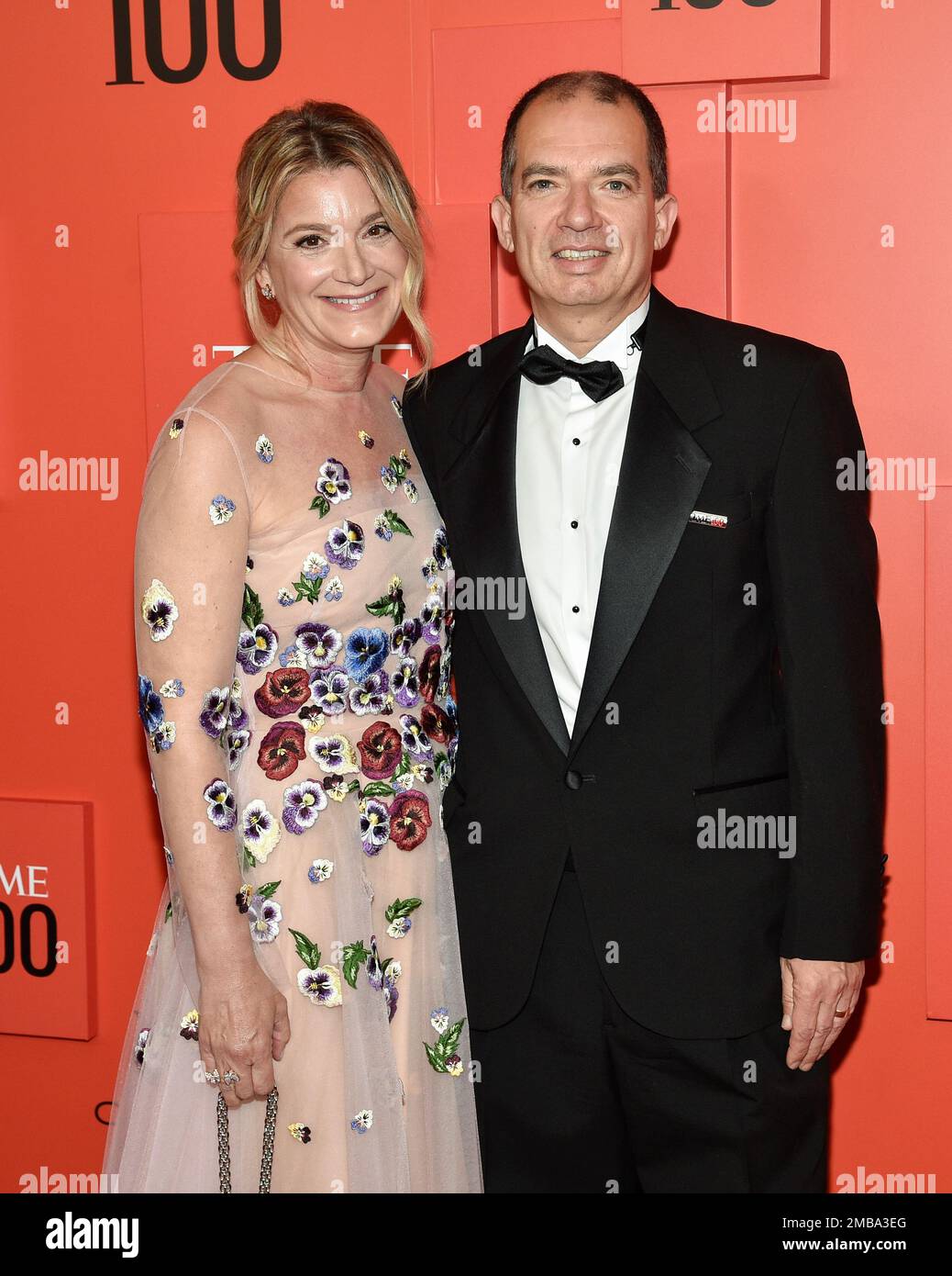 Stéphane Bancel, right, and wife Brenda Bancel attend the TIME100 Gala ...