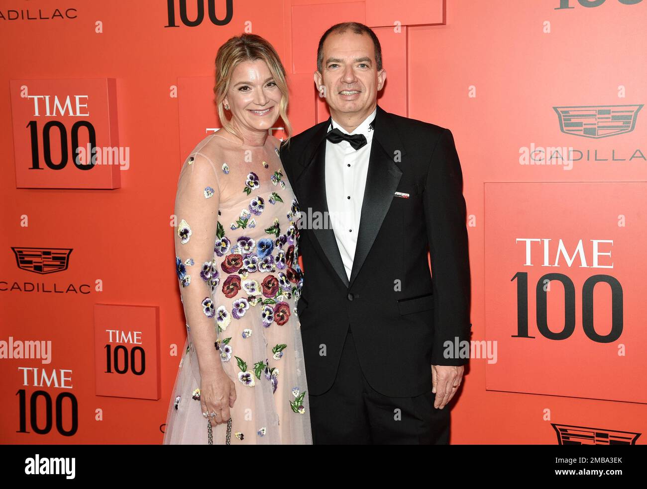Stéphane Bancel, right, and wife Brenda Bancel attend the TIME100 Gala ...