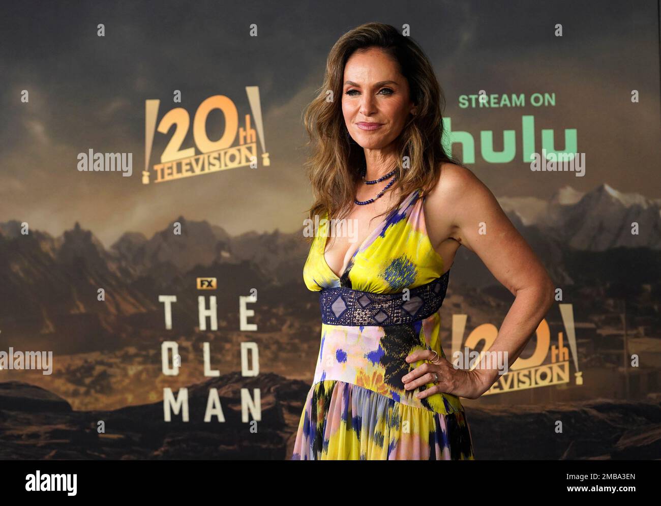 Actor Amy Brenneman poses at the premiere of the first season of the FX ...