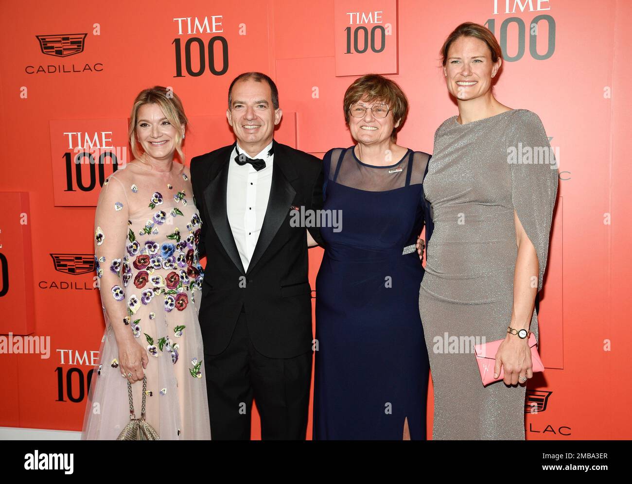 Brenda Bancel, left, Stéphane Bancel, Katalin Karikó and Susan Francia ...