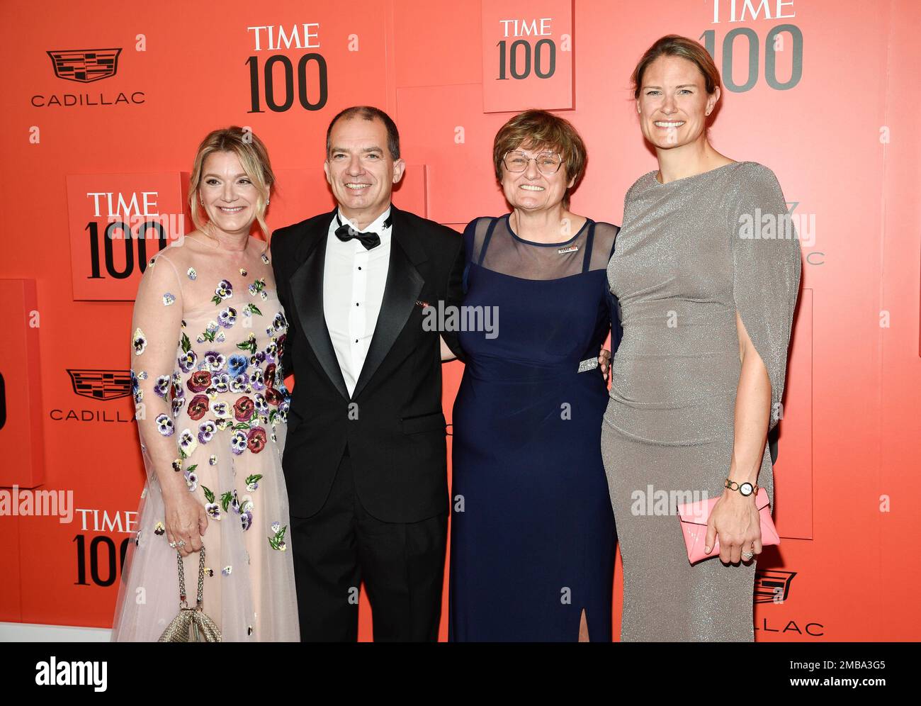 Brenda Bancel, left, Stéphane Bancel, Katalin Karikó and Susan Francia ...