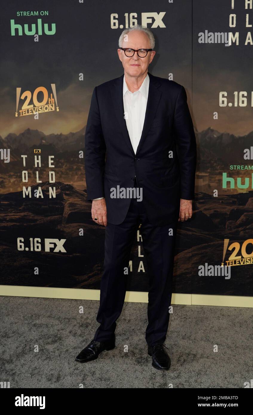 John Lithgow, a cast member in "The Old Man," poses at the premiere of ...
