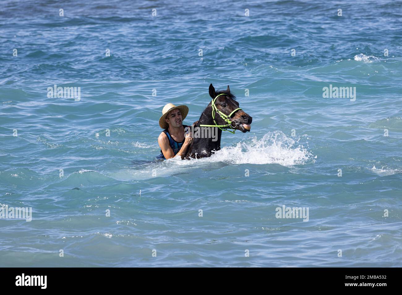 Costa Adeje, Tenerife, Canary Islands, 20 January 2023. Riders take ...