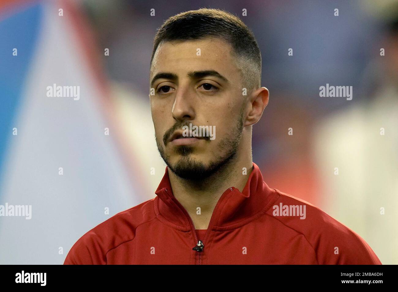 Croatia's Josip Juranovic lines up ahead of the UEFA Nations League ...