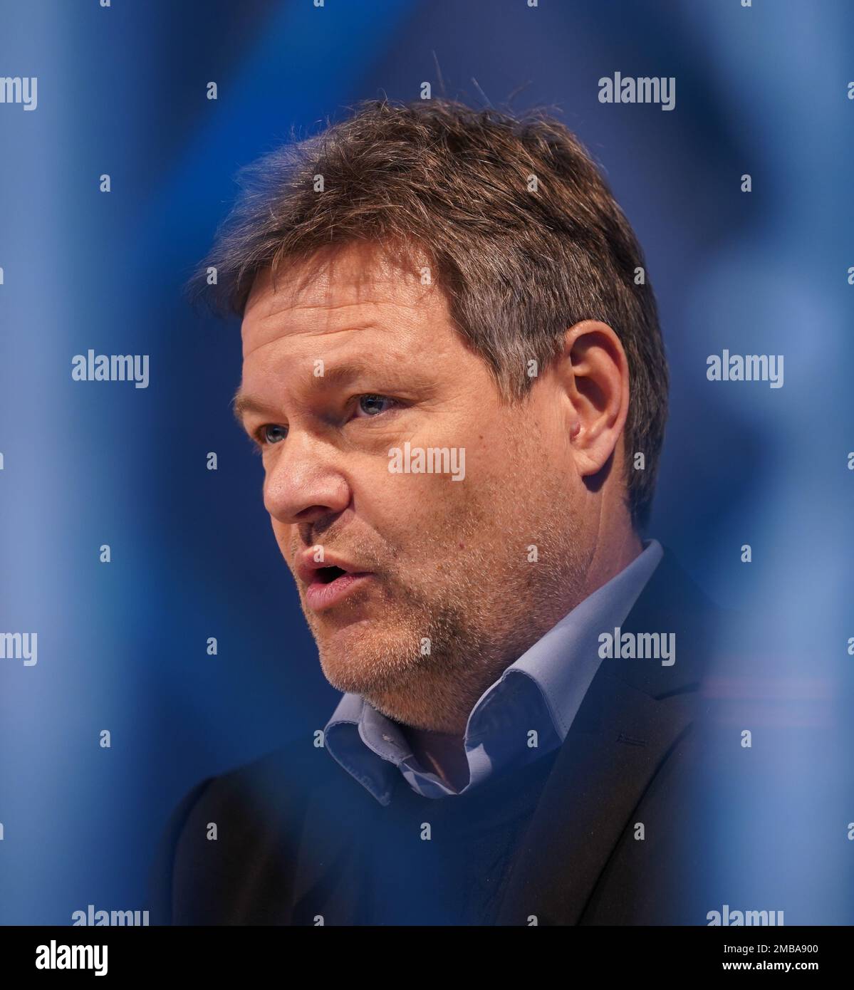 20 January 2023, Schleswig-Holstein, Brunsbüttel: Robert Habeck ...