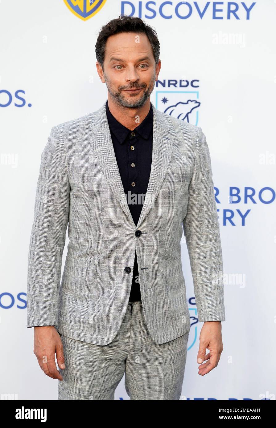 Comedian Nick Kroll poses at the Night of Comedy benefit honoring her ...