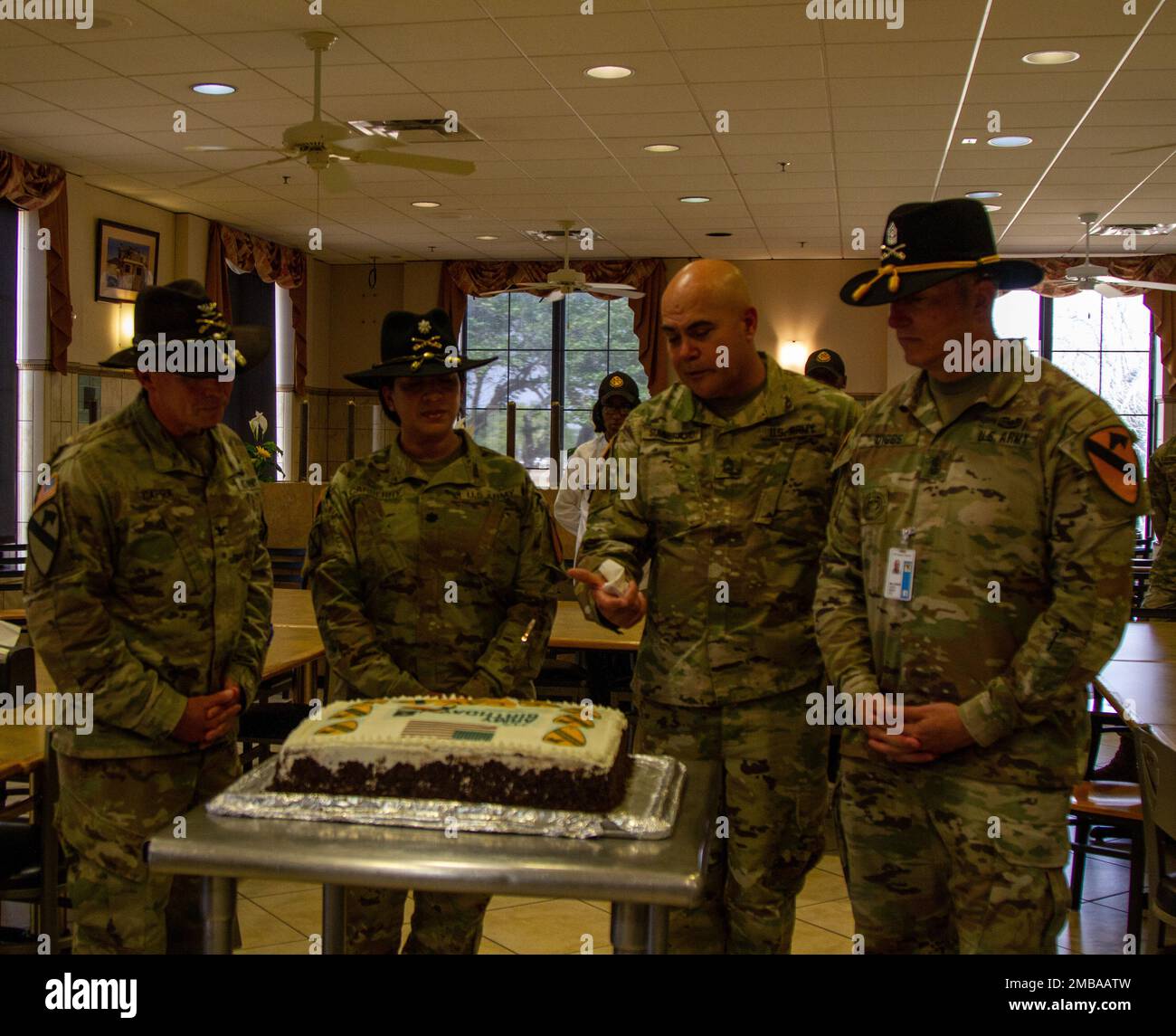 Col. Kevin S. Capra, Chief of Staff, 1st Cavalry Division (left ...