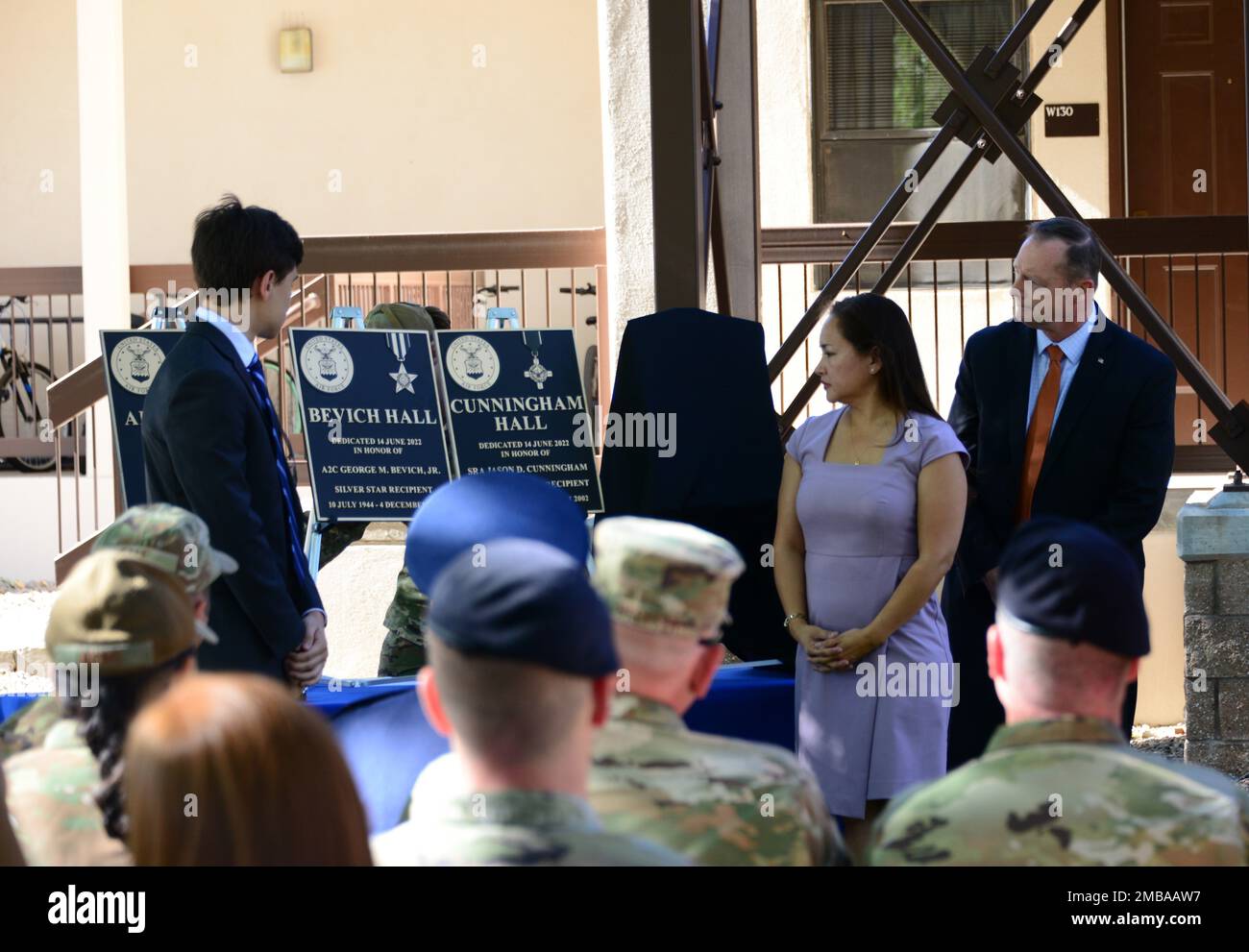 Family of Senior Airman Jason D. Cunningham unveiled his plaque during ...