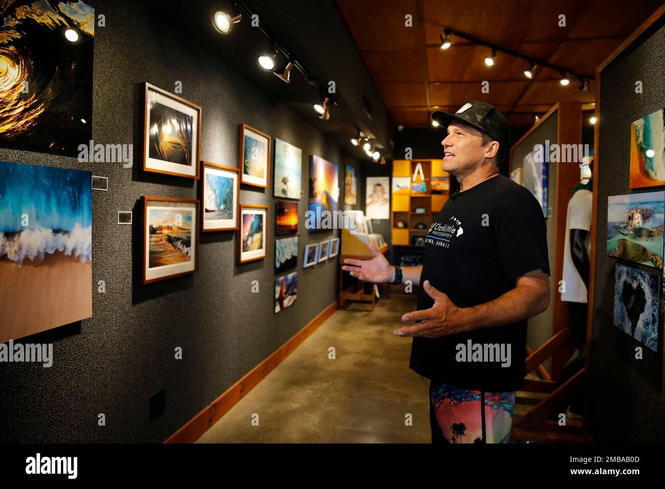 Clark Little, a wave photographer from the North Shore of Oahu, speaks ...