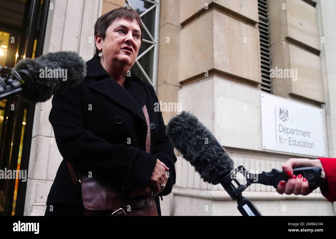 Joint general secretary national education union hi-res stock ...