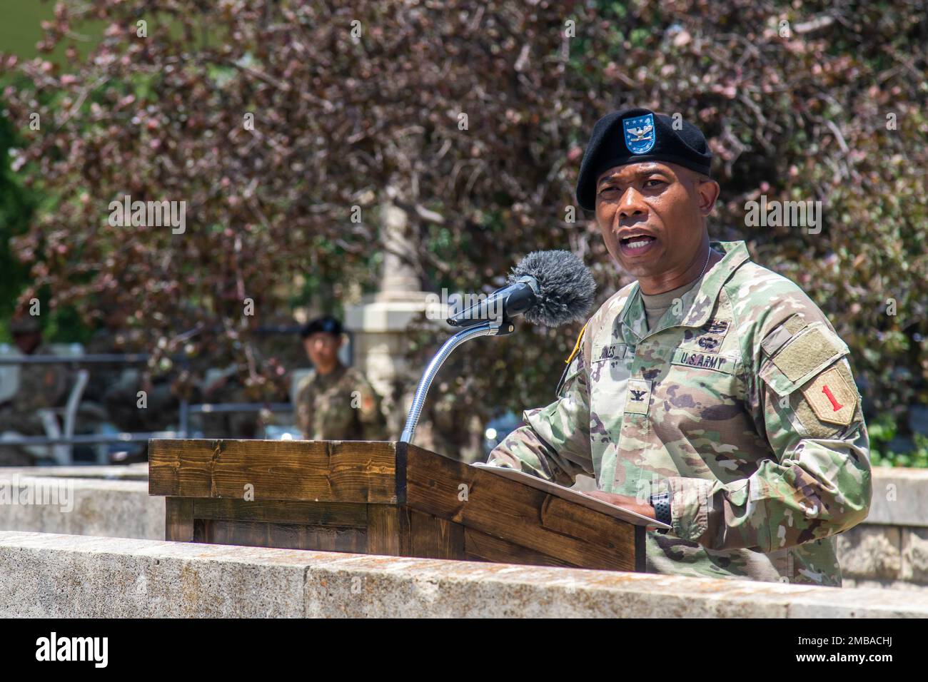 Col. Ricardo Jones, the 1st Division Sustainment Brigade, 1st Infantry ...