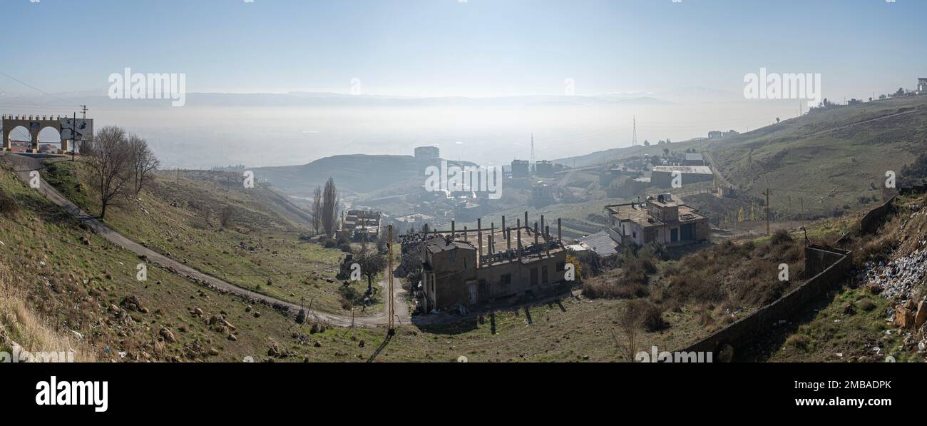 Panoramic view of summit in Mount Lebanon, Lebanon Stock Photo - Alamy