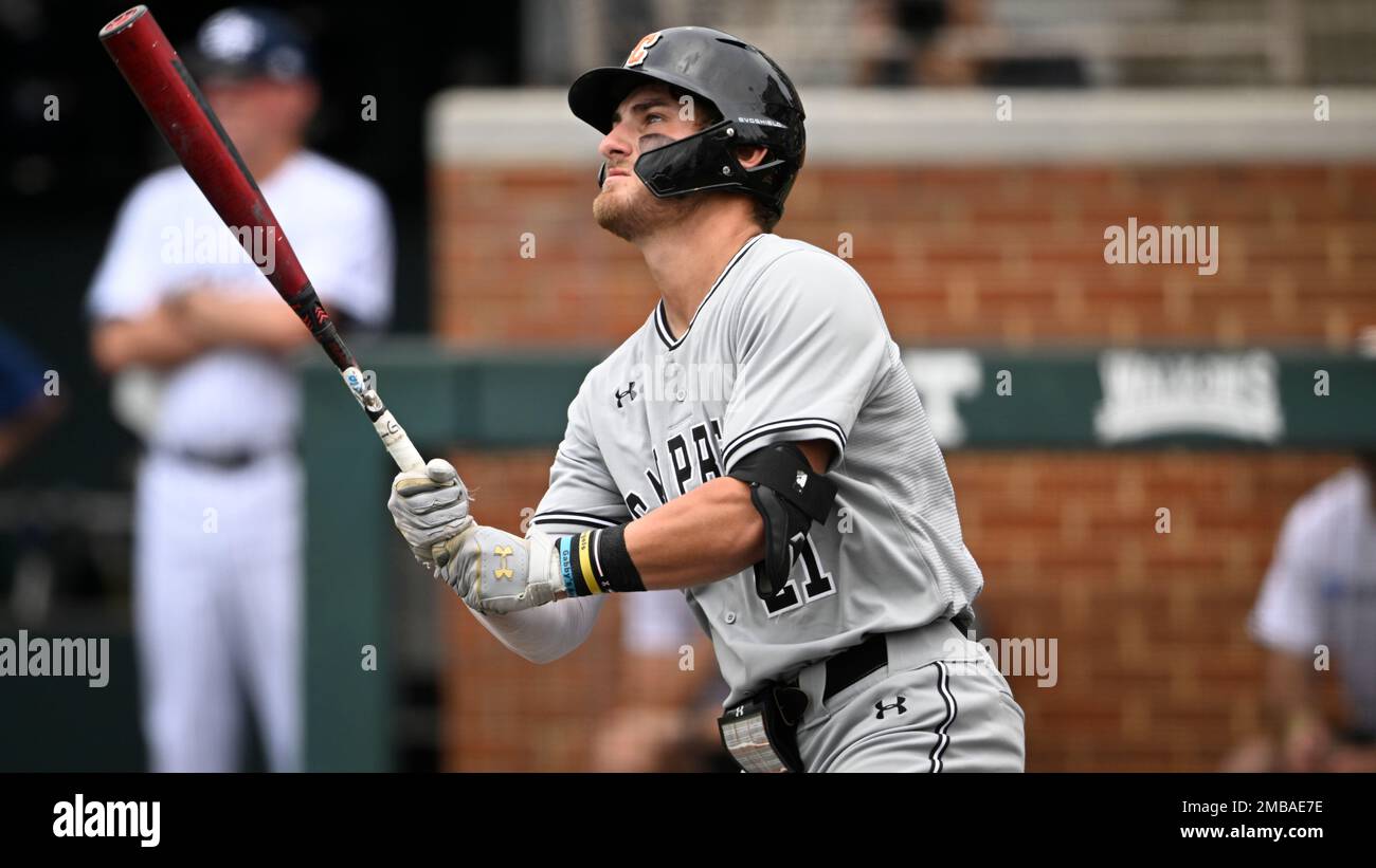 Campbell's Logan Jordan plays against Georgia Tech in an NCAA baseball ...