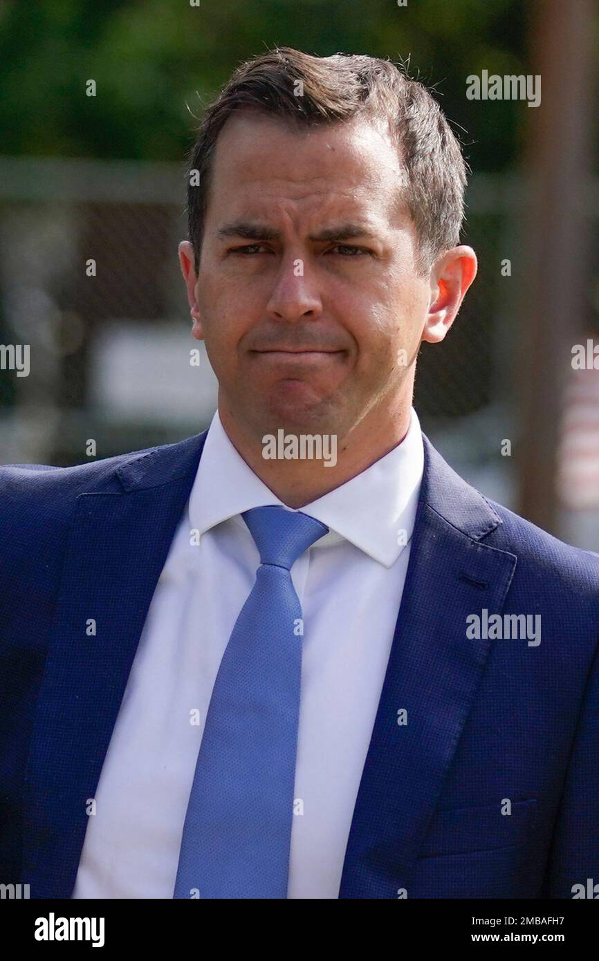 Rob Menendez, son of the current U.S. Sen. Bob Menendez, arrives to a ...