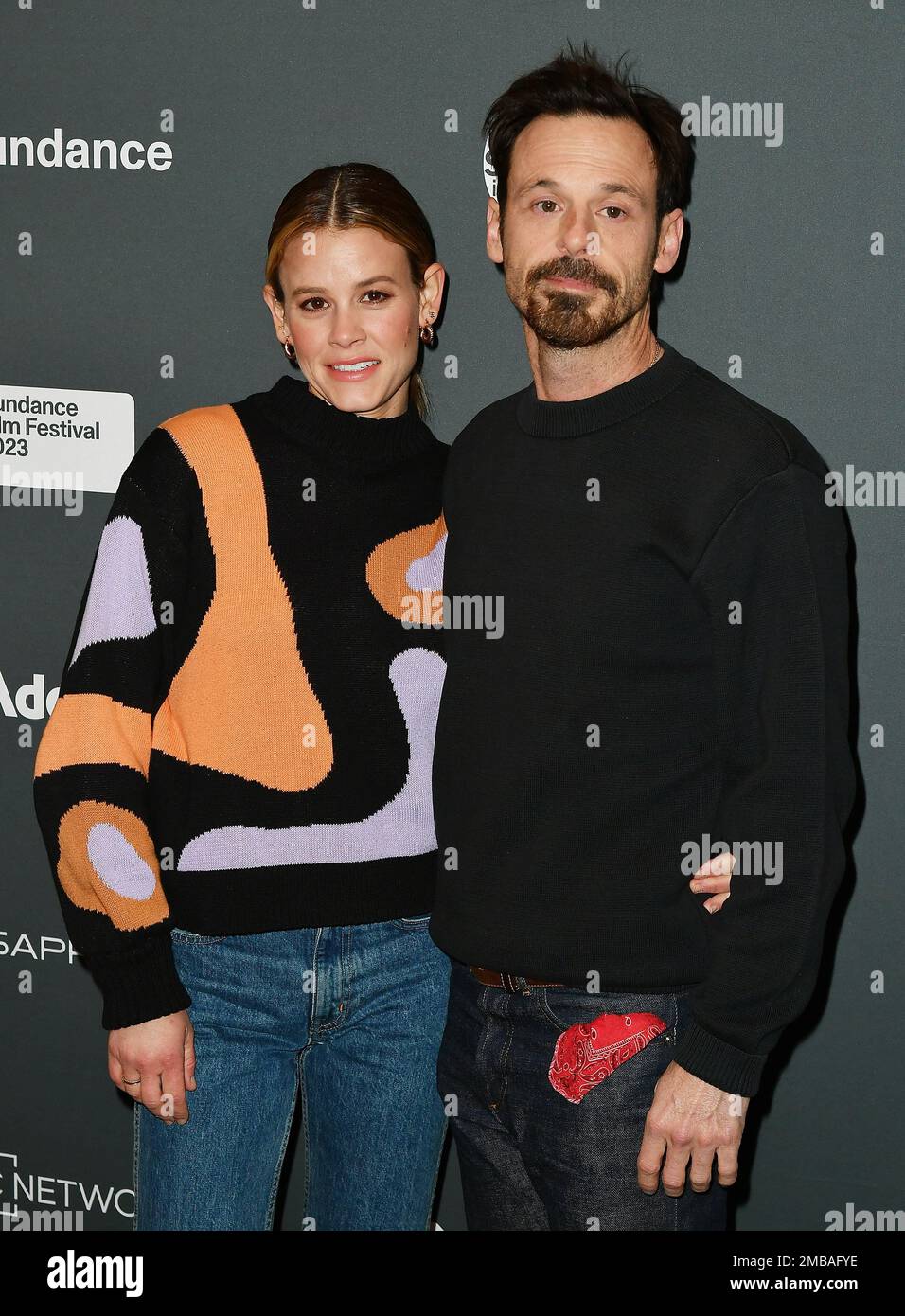 Scoot McNairy and Sosie Bacon attend the 2023 Sundance Film Festival "Fairyland" Premiere at ...