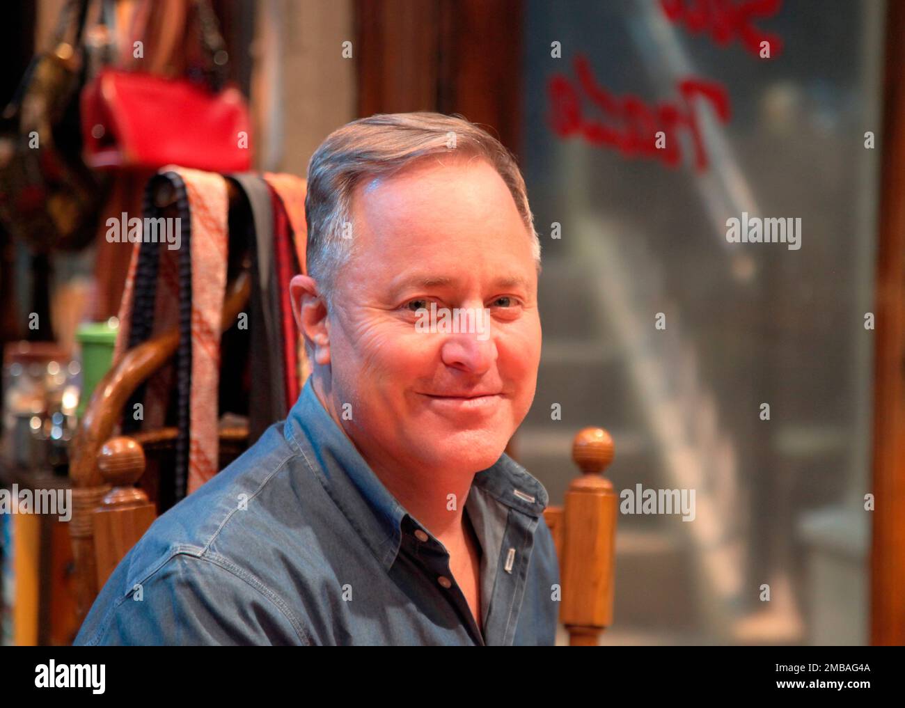 Set designer Scott Pask appears on the set of the revival of David ...