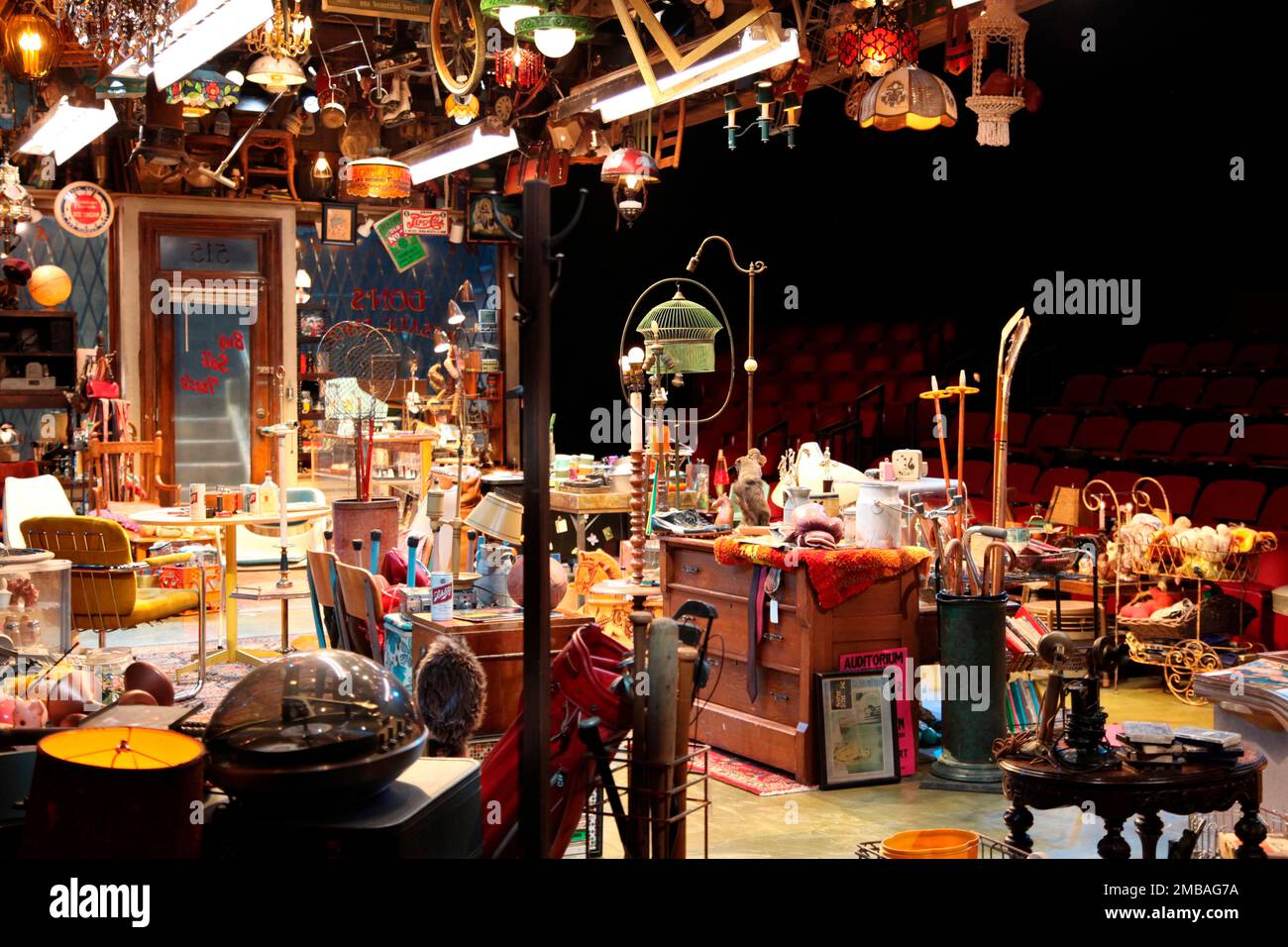 Items decorate the set of the revival of David Mamet’s “American ...