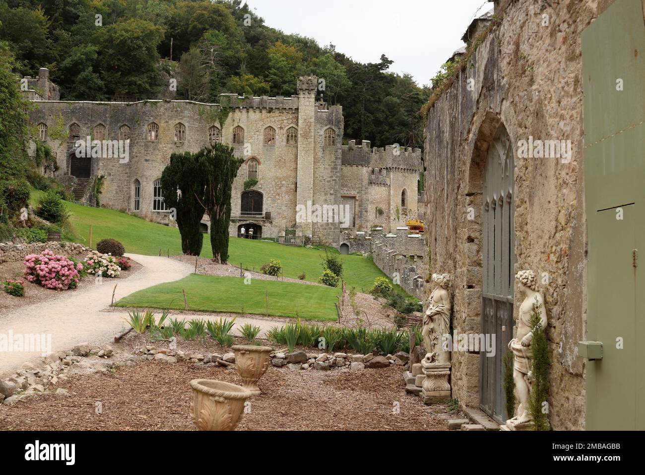 Gwrych Castle in Abergele Conwy North Wales Stock Photo - Alamy