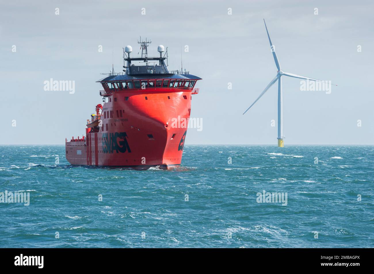Westermost Rough Wind Farm, 2015. The specialist jack-up vessel Sea ...