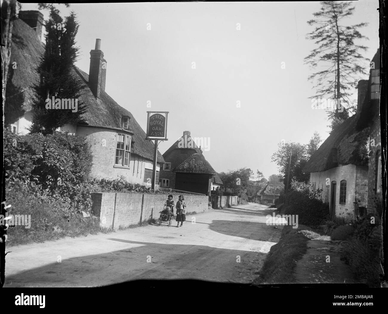 Wootton Rivers, Wiltshire, 1923. A view looking south along the main ...