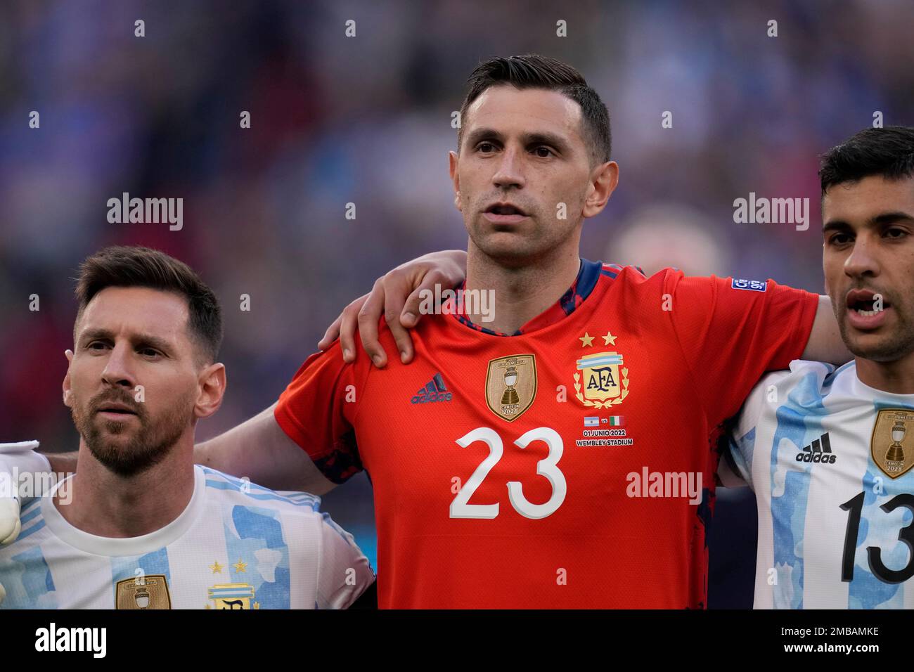Argentina's goalkeeper Emiliano Martinez, 23, during his side's ...