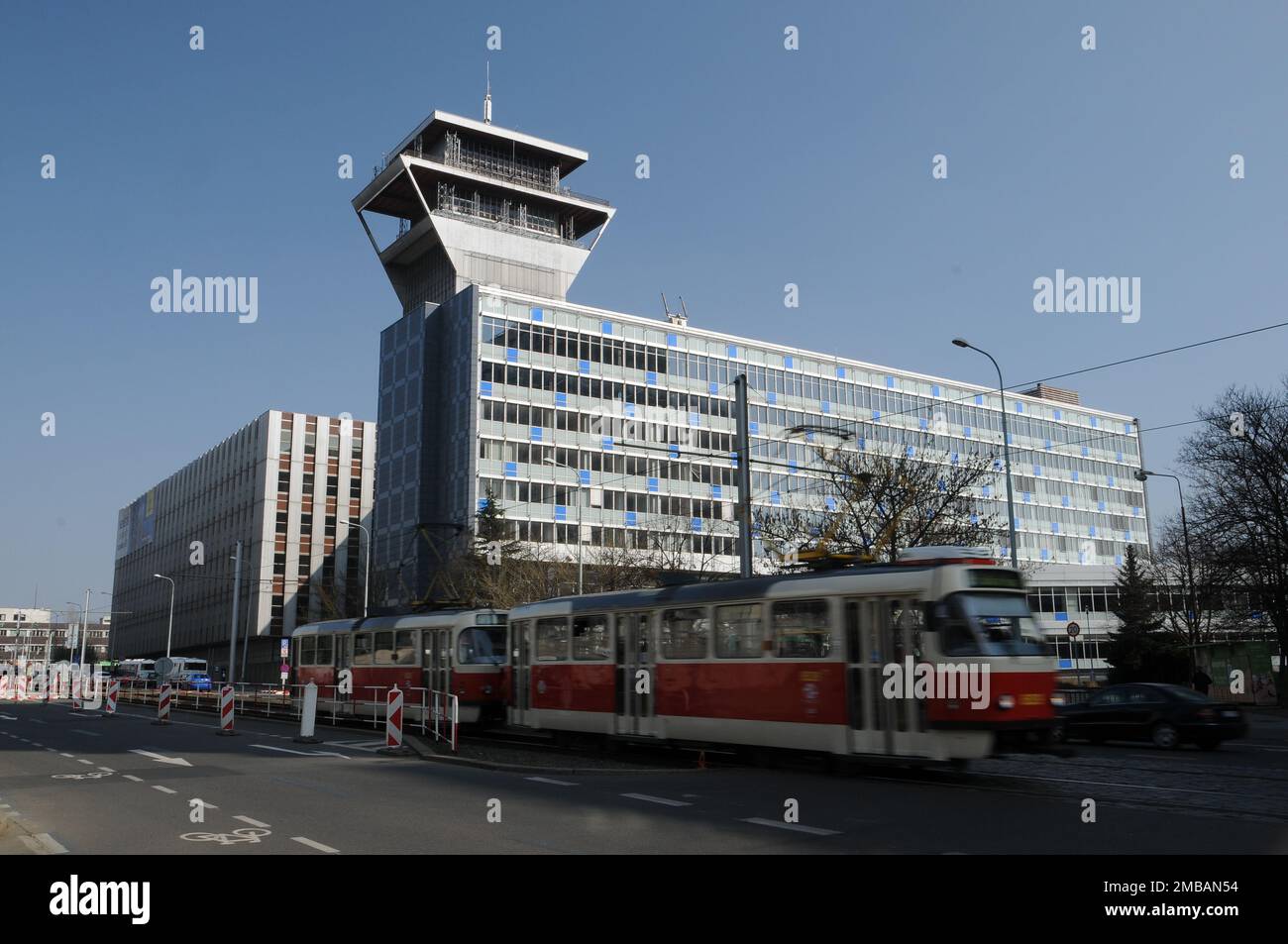 The CETIN building complex in Zizkov, Prague 3, Czech Republic, March ...
