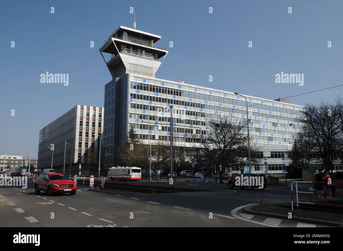 The CETIN building complex in Zizkov, Prague 3, Czech Republic, March ...