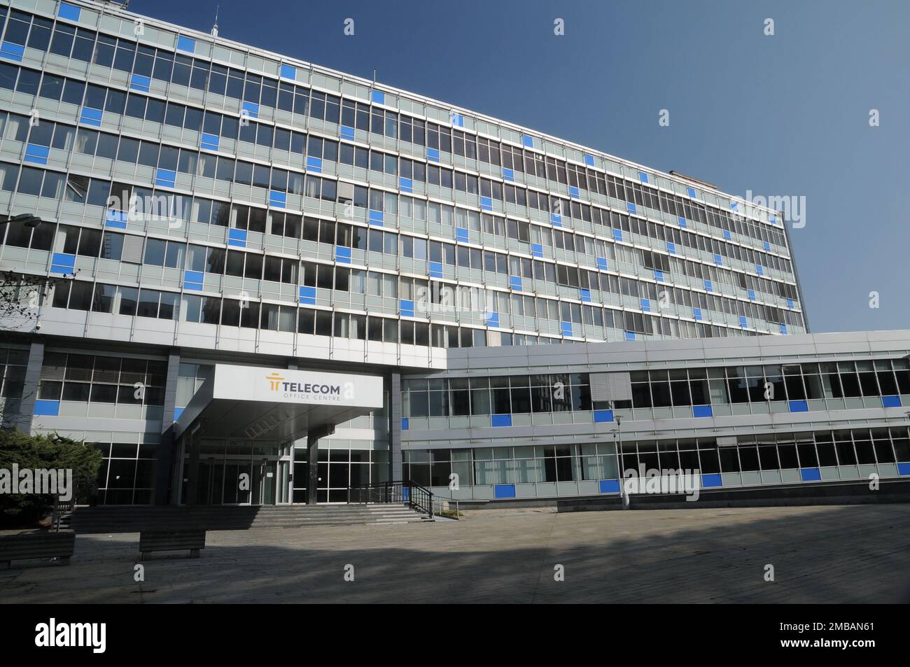 The CETIN building complex in Zizkov, Prague 3, Czech Republic, March ...