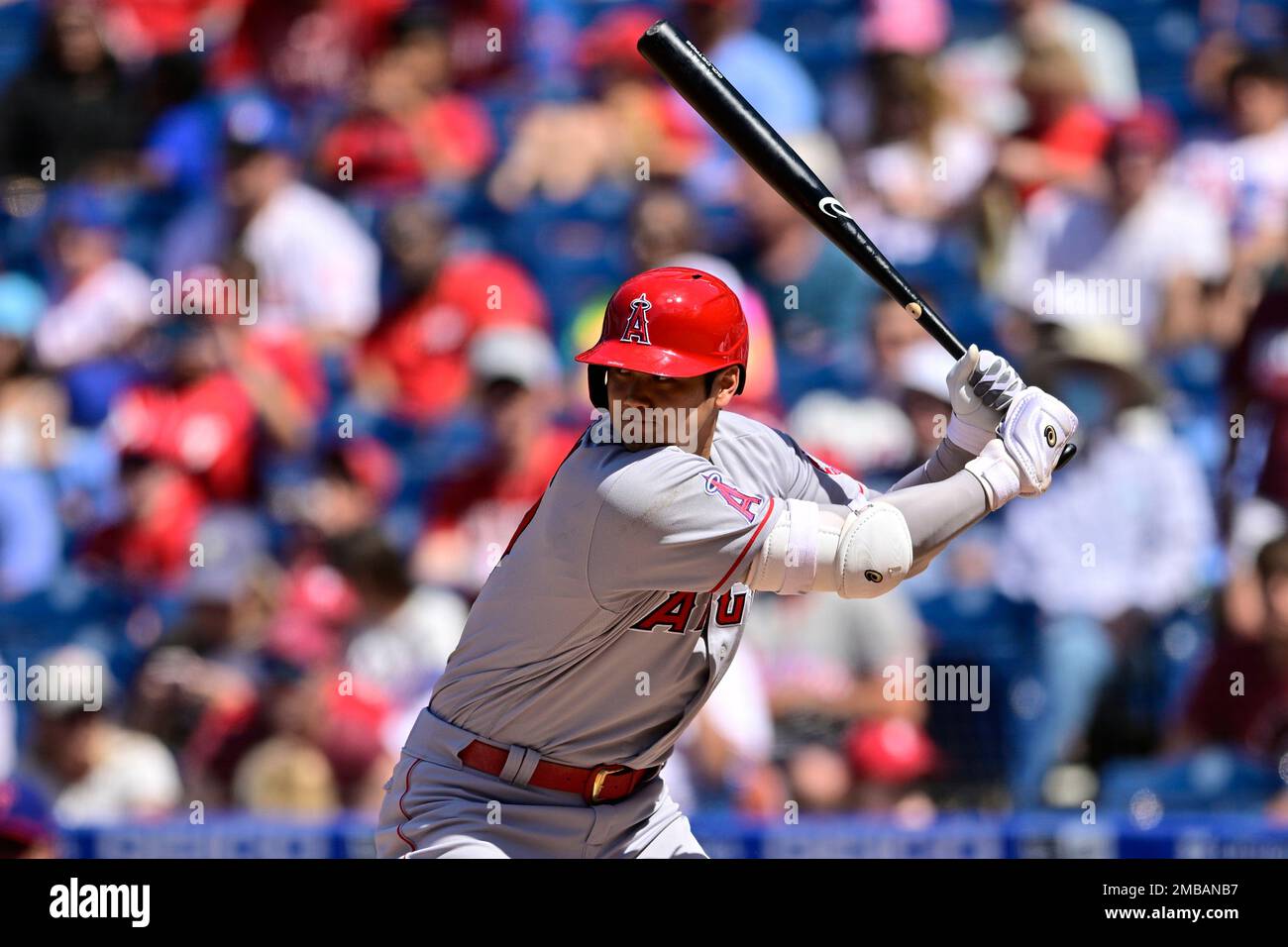 Los Angeles Angels' Shohei Ohtani in action during a baseball game ...