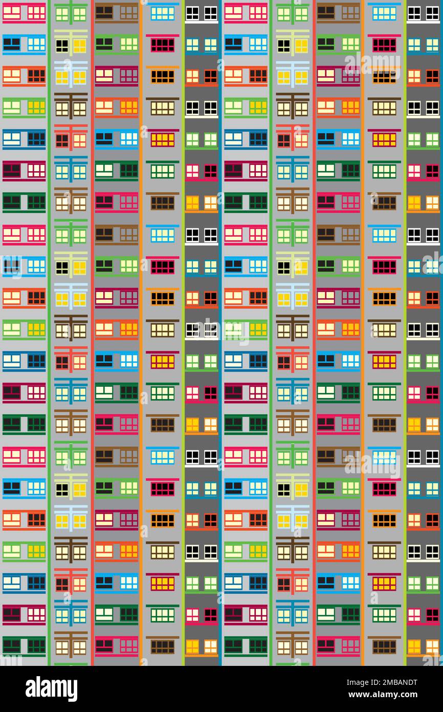 Construction apartment block in Stock Vector Images - Alamy