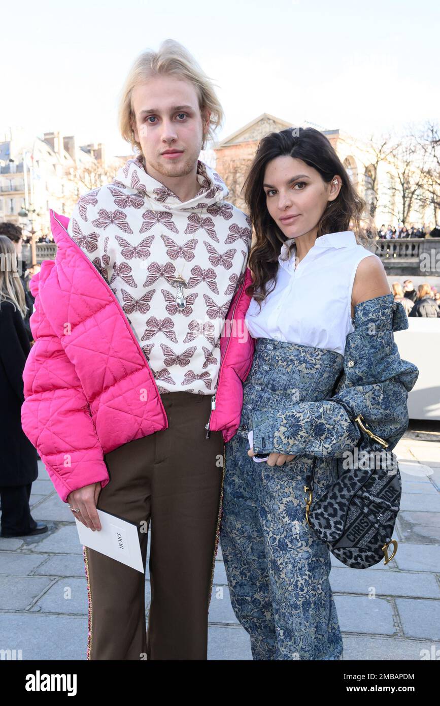 Paris, France. 20th Jan, 2023. Lucas Portman and Alisa Volskaya attend ...