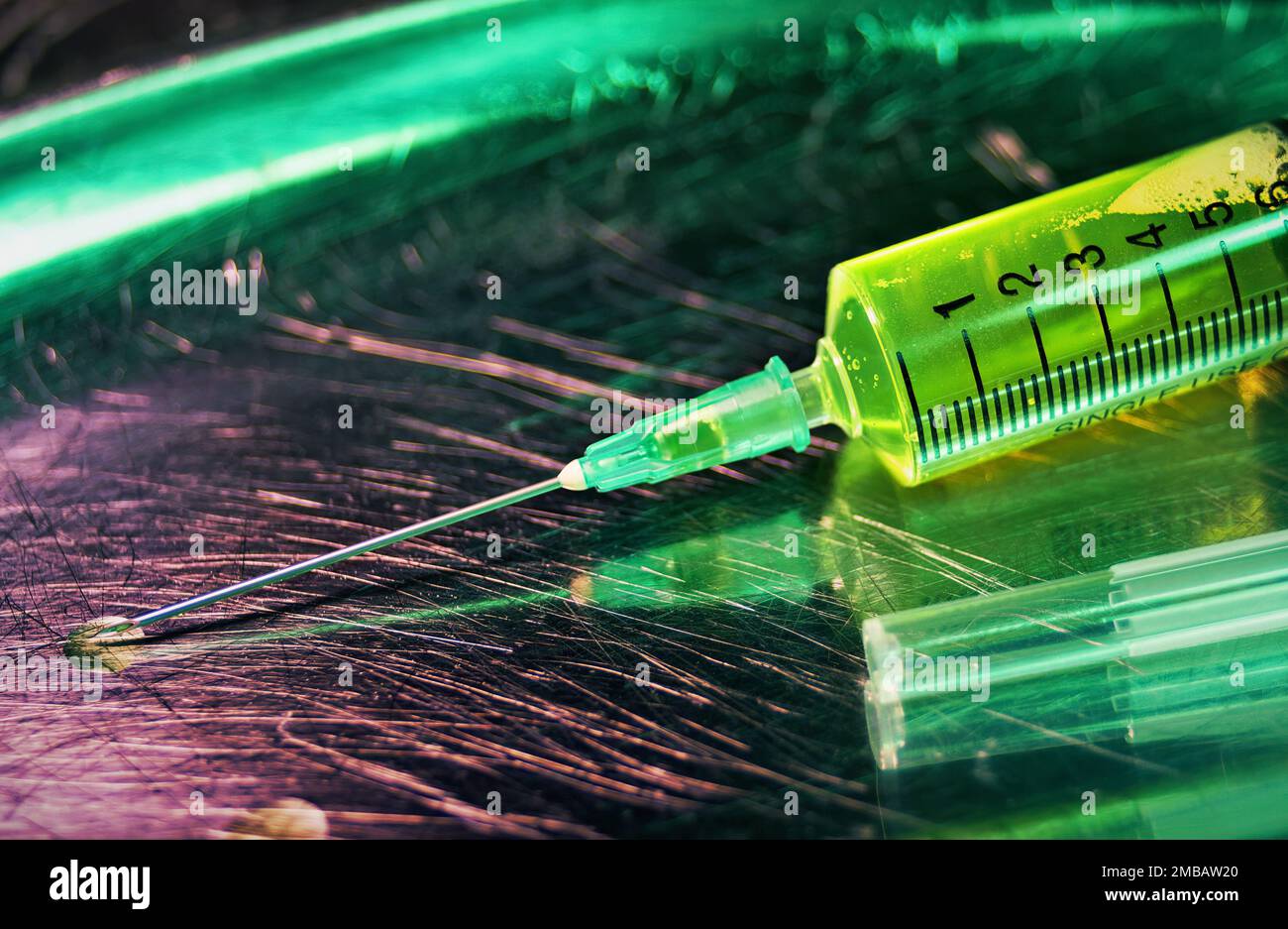 Vaccination, drugs research and technology concept. Medical template ...