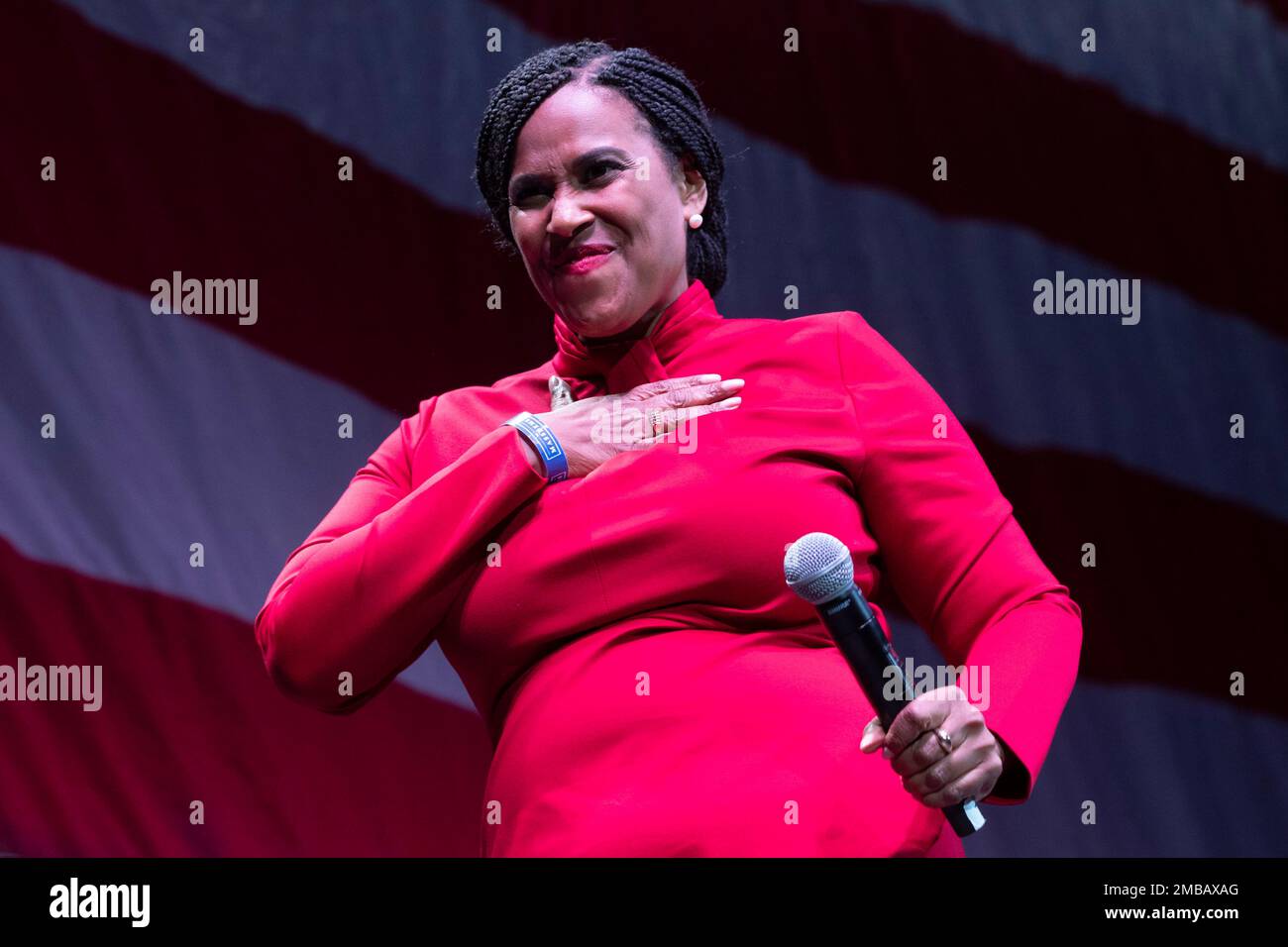 Candidate for secretary of the commonwealth Tanisha Sullivan, a lawyer ...