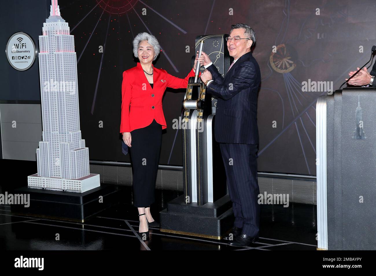 New York, NY, USA. 20th Jan, 2023. Zhang Aiping, Huang Ping, Consulate ...