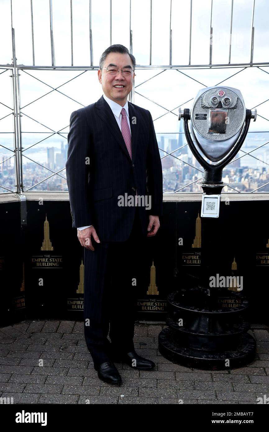 New York, NY, USA. 20th Jan, 2023. Huang Ping, Consulate General of ...