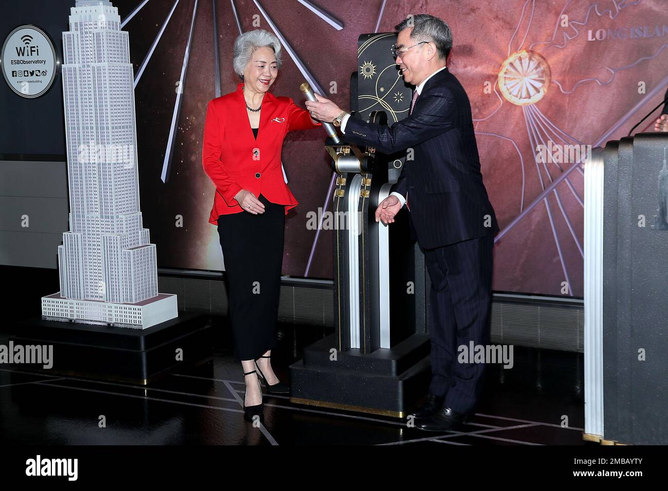 New York, NY, USA. 20th Jan, 2023. Zhang Aiping, Huang Ping, Consulate General of China in New ...