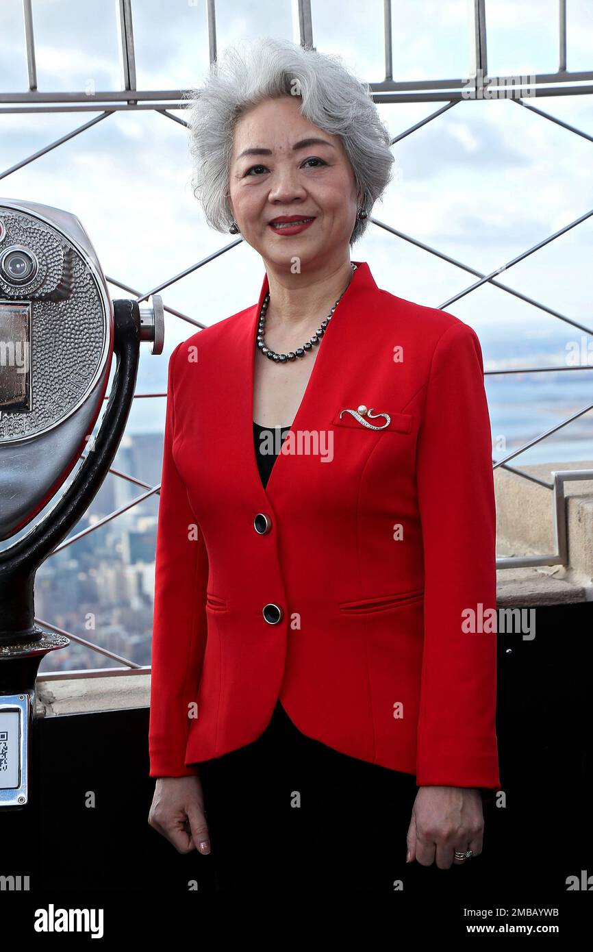New York, NY, USA. 20th Jan, 2023. Zhang Aiping at the ceremonial ...