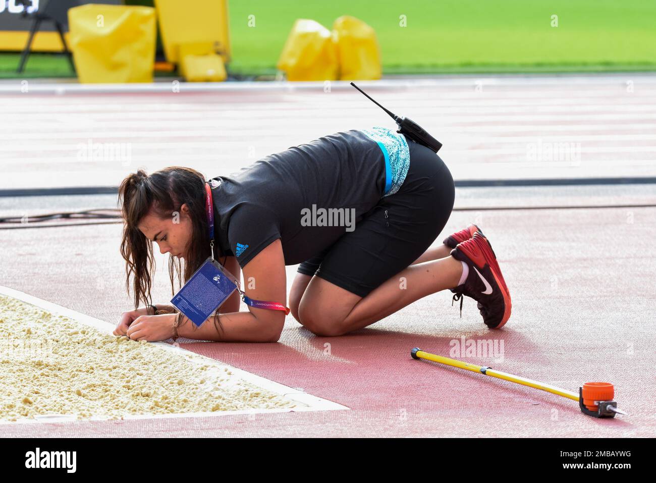 Official at the 2017 World Para Athletic Championships in the Olympic ...