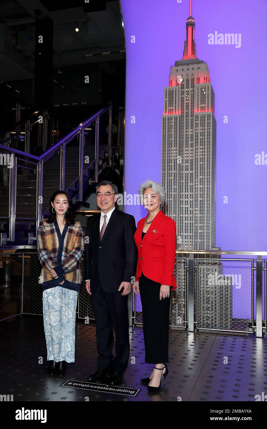 New York, NY, USA. 20th Jan, 2023. Mengie Jiang, Huang Ping, Consulate ...