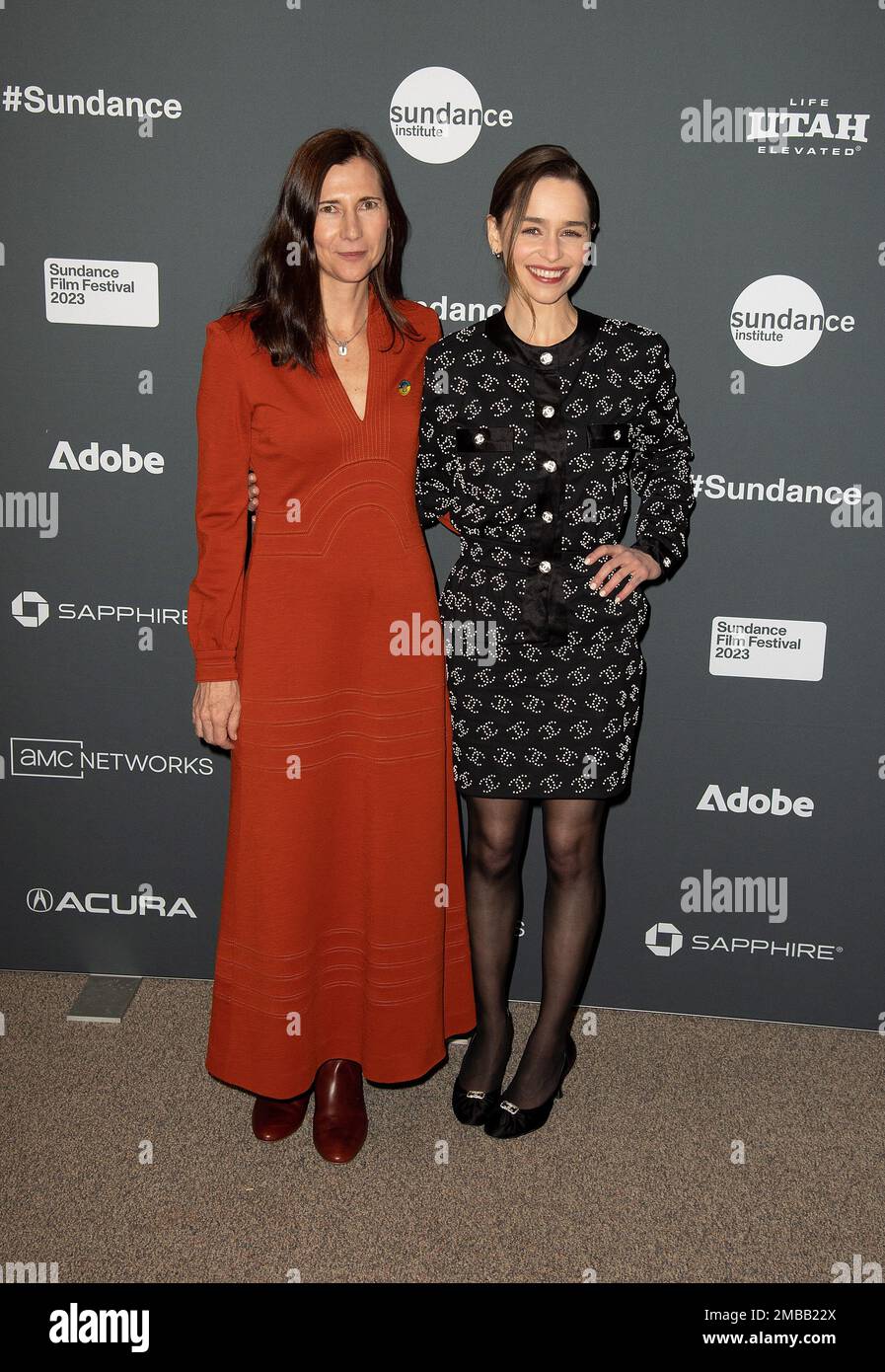 Sophie Barthes and Emilia Clarke attend the 2023 Sundance Film Festival ...