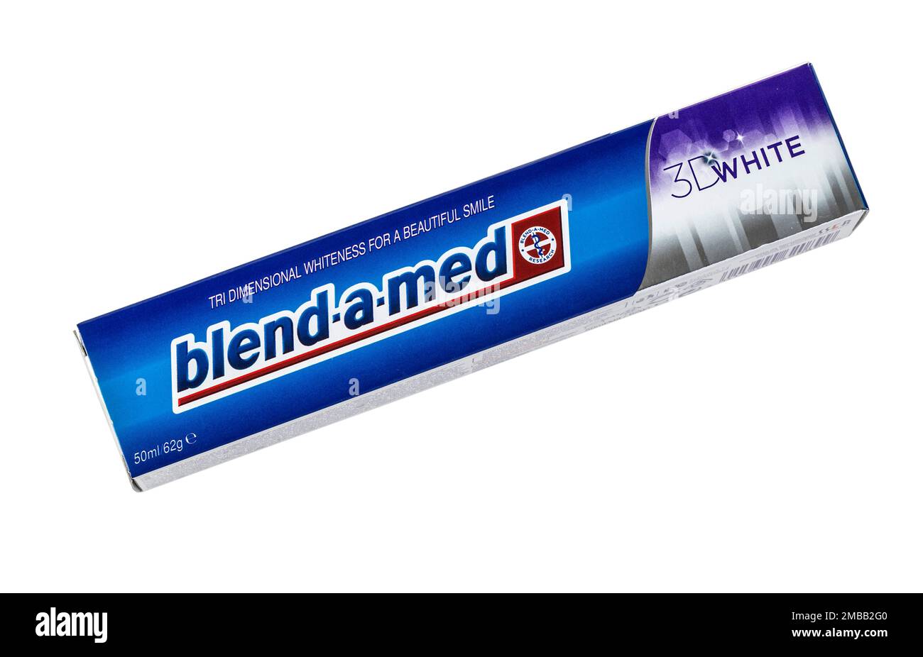 CHISINAU, MOLDOVA - MARCH 25, 2016. Blend-A-Med toothpaste, 3D White ...