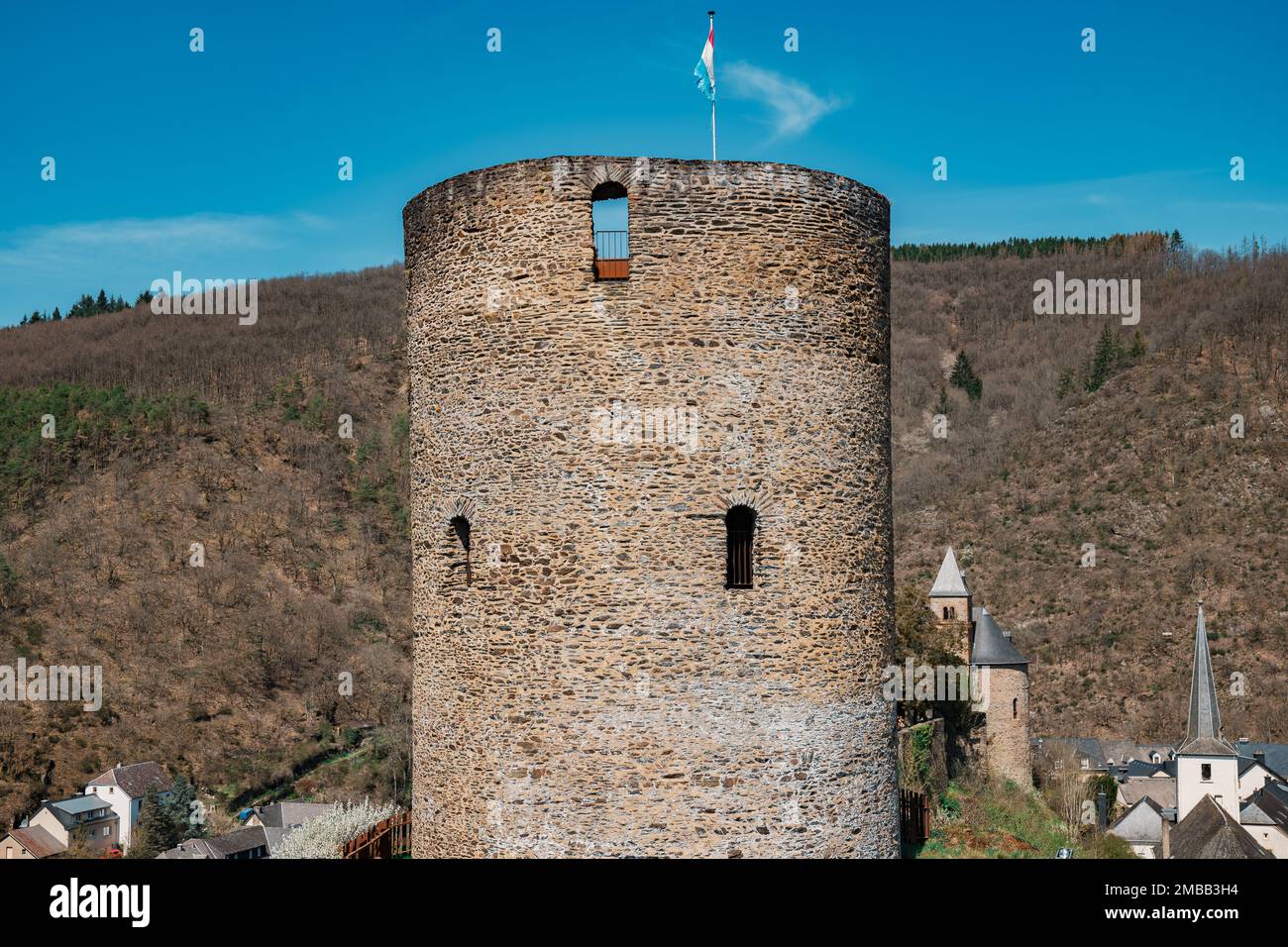 old castle in the city Stock Photo - Alamy