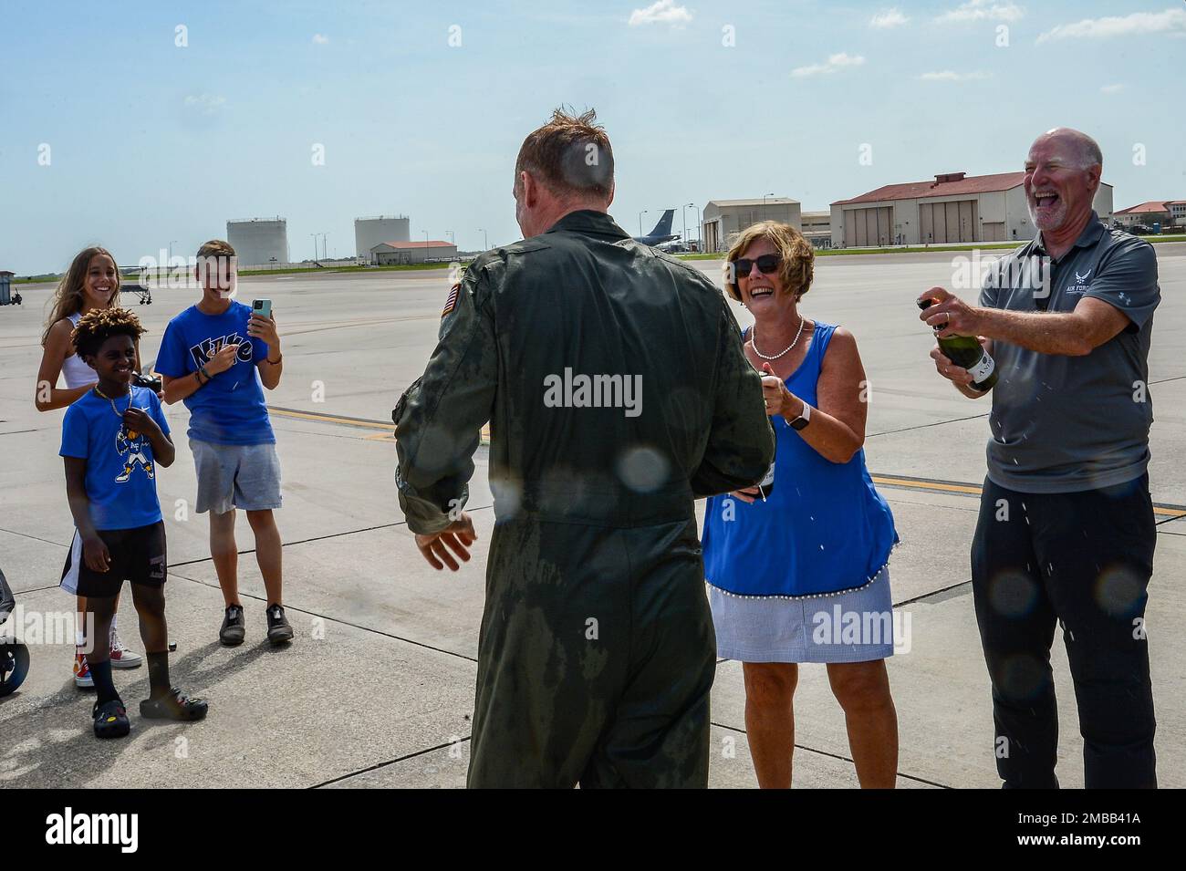 U.S. Air Force Col. Benjamin Jonsson, 6th Air Refueling Wing commander ...