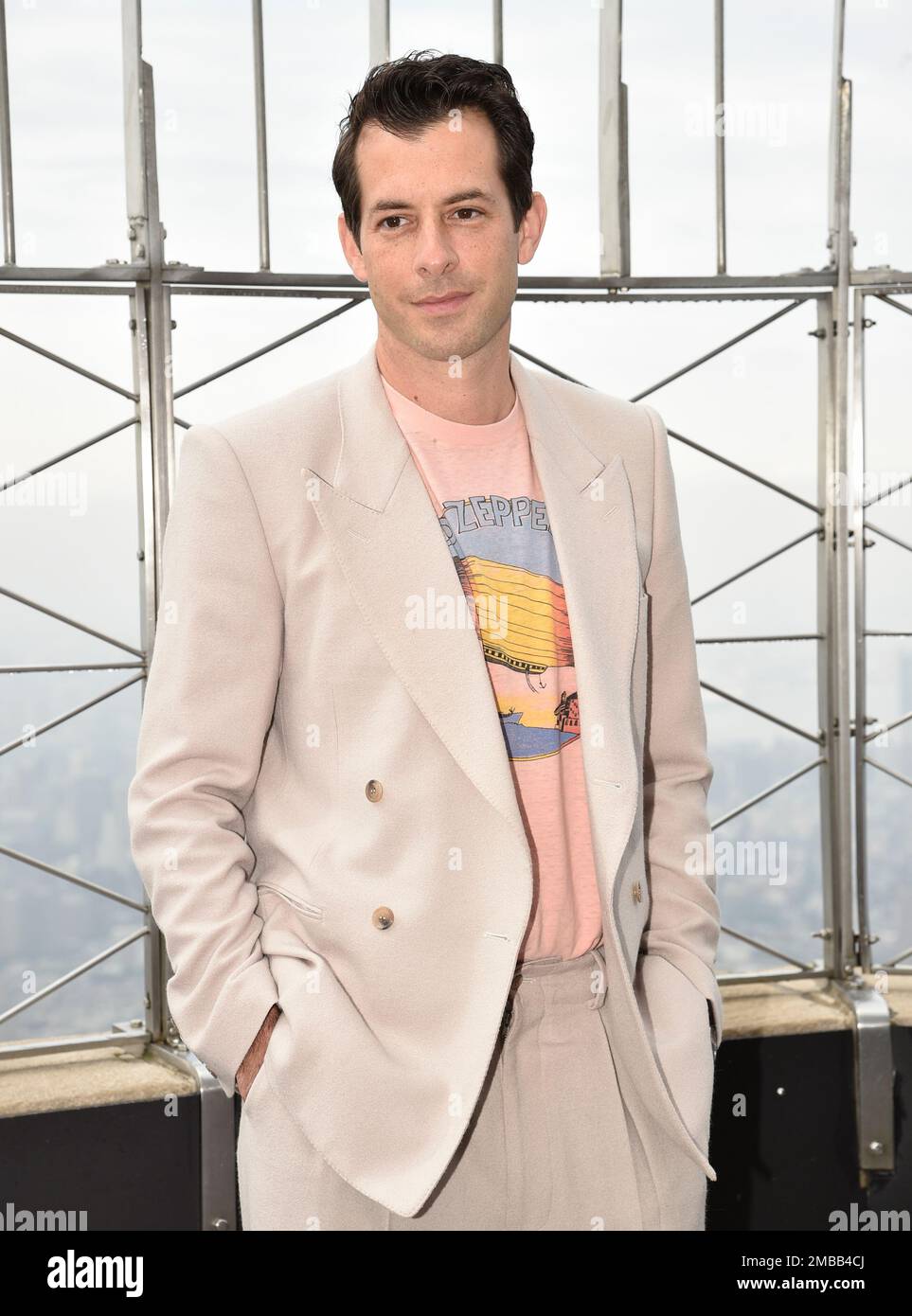 British-American record producer Mark Ronson poses on the 86th floor ...