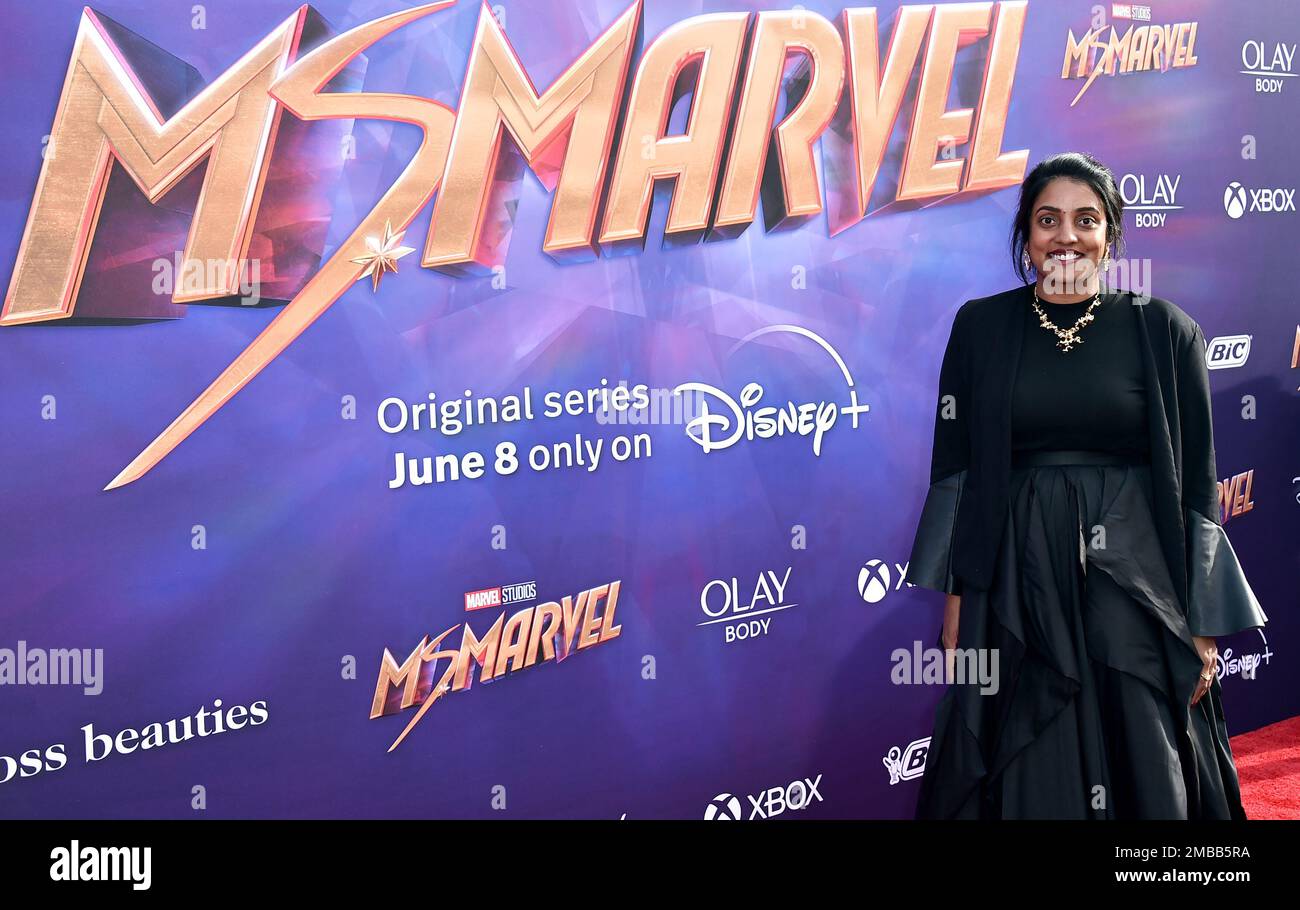 Meera Menon arrives at the premiere of "Ms. Marvel," Thursday, June 2 ...